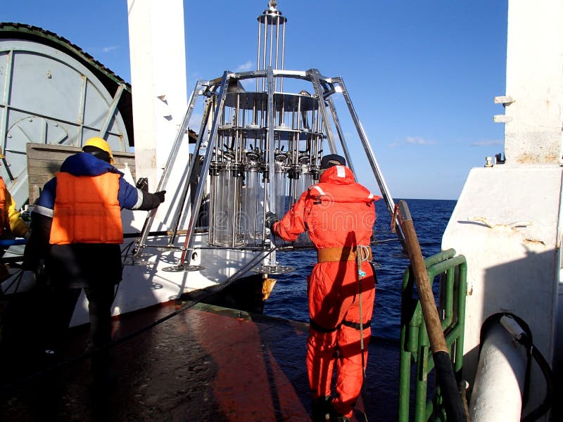 The Sea of Japan / Russia - December 01 2013: Science Expedition ...