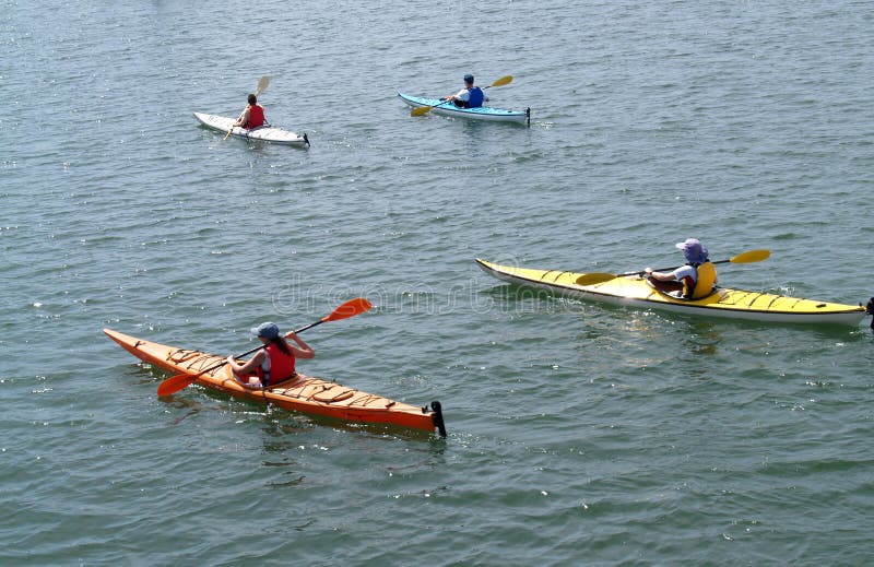 Sea Kayak Convoy stock photo. Image of exercise, kayak - 1171542