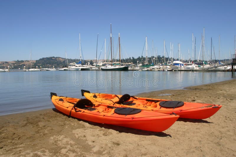 Kayaks on Shore stock photo. Image of kayak, sports, recreation - 1015994