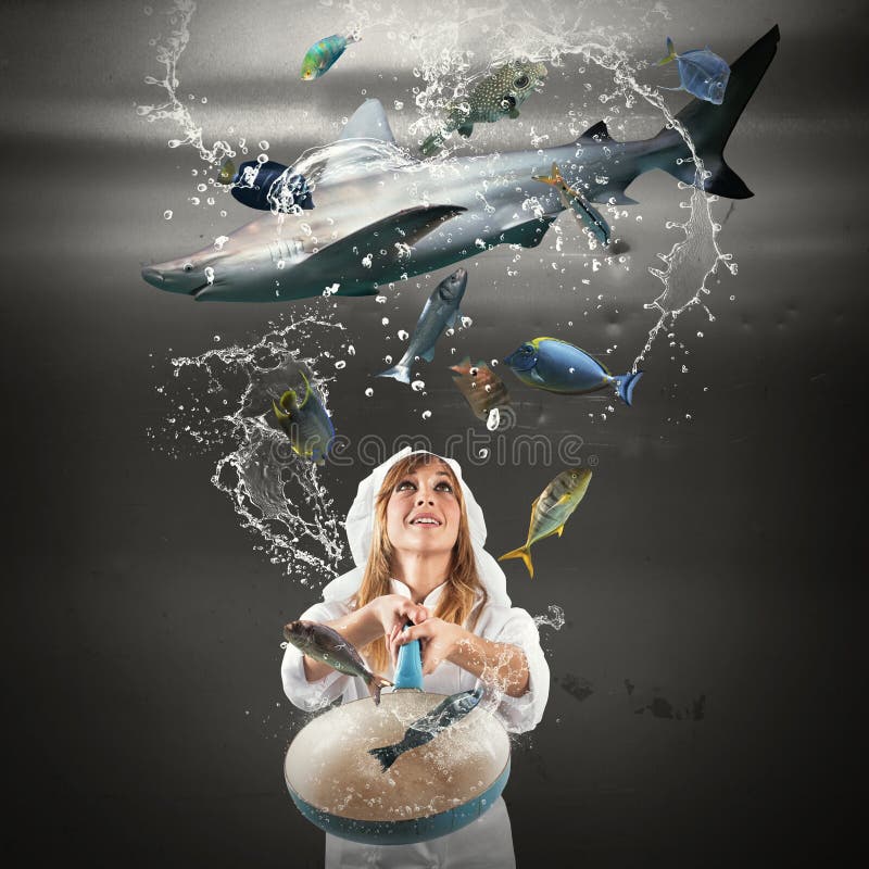 The sea in the kitchen stock image. Image of creative - 66380421