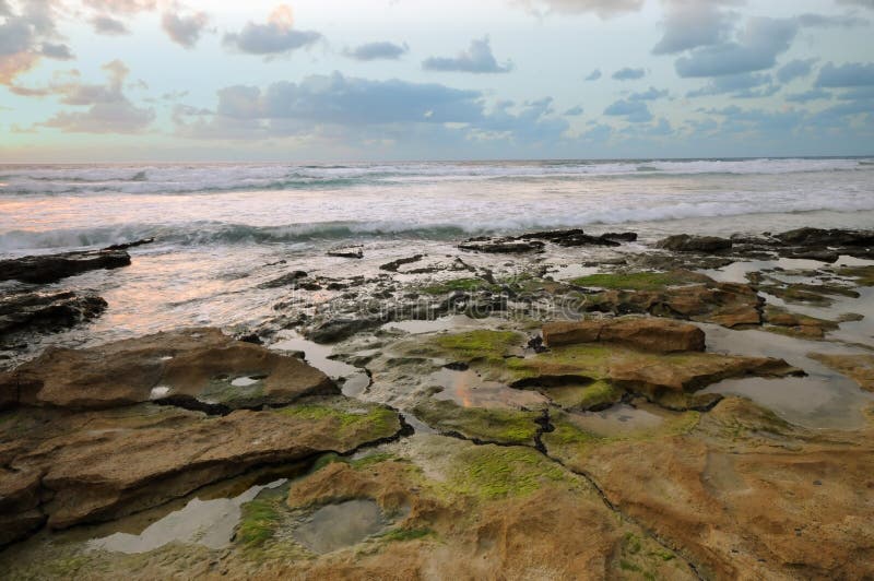 Sea landscape, sunset stock photo. Image of pebbles, color - 6592514