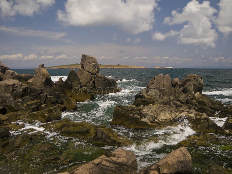 Sea level stock image. Image of bodies, horizon, rocky - 35408717