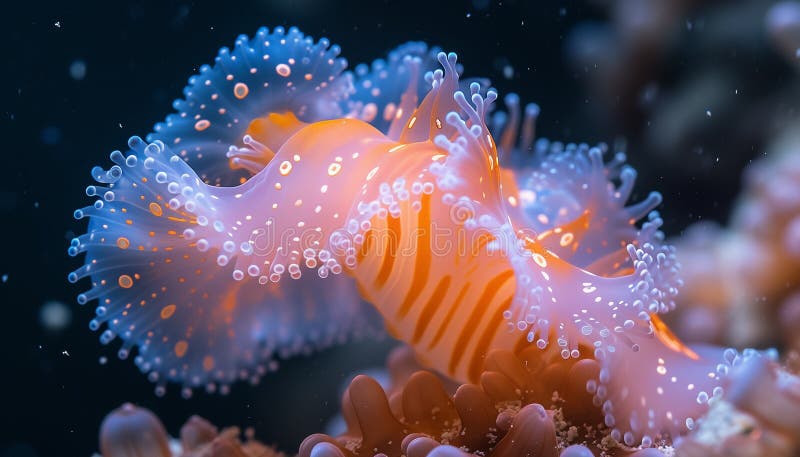 Macro Photo of a Circular Pattern Resembling a Wormhole in Darkness ...