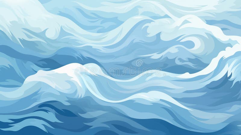 Sea Life Ocean Pattern Generative Ai Illustration Stock Illustration ...