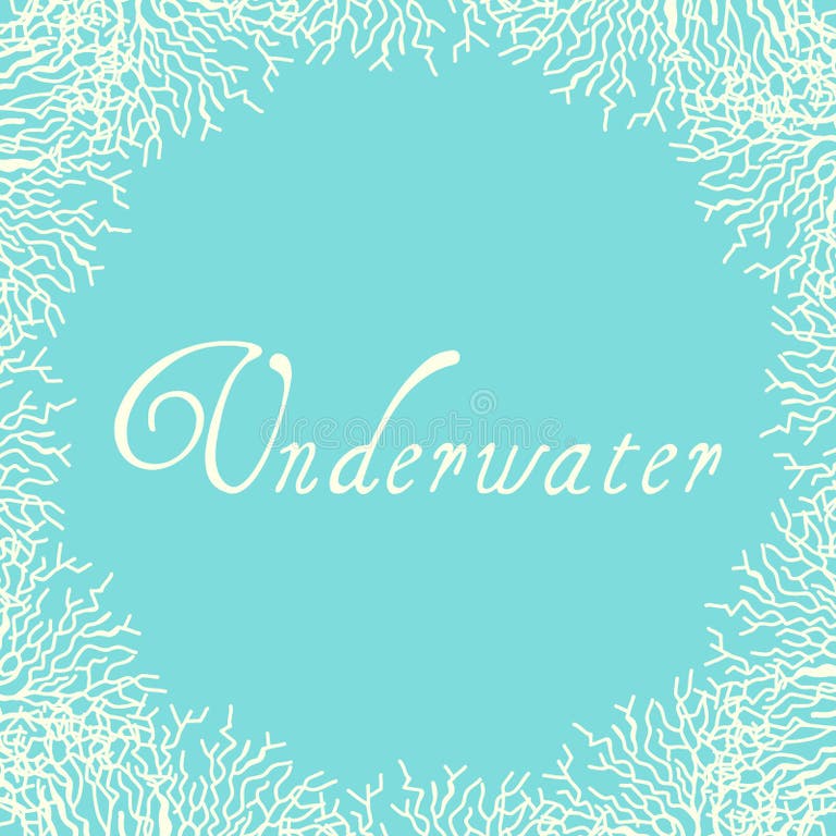 Sea Coral Circle Frame Stock Illustrations – 500 Sea Coral Circle Frame ...