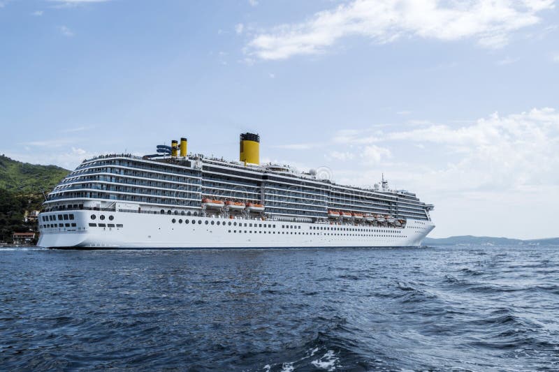 Sea liner stock image. Image of vacation, white, marine - 74142801