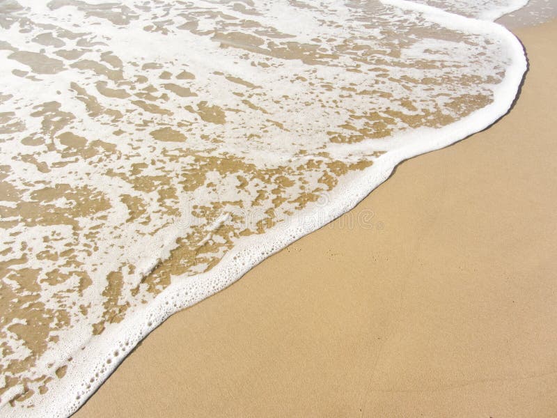 The Sea Long the Shoreline from an Italian Beach Stock Image - Image of ...