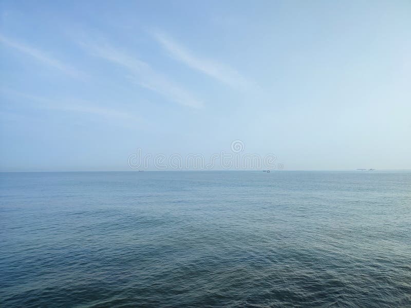 The Sea Looks Very Bright during the Day with Very Beautiful Blue ...