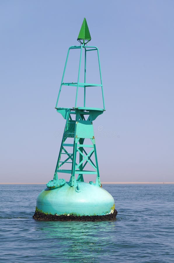 Channel Marker Beacon And Sailing Boats Stock Photo - Image of sailing ...