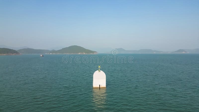 A Sea Markers that Indicate the Route on the Water Stock Photo - Image ...