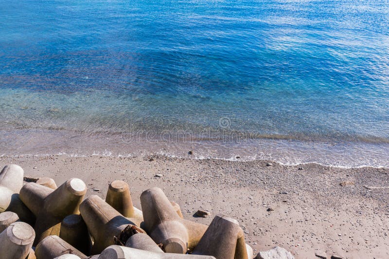 Sea and Massive Concrete Structures To Protect the Beaches from Stock ...