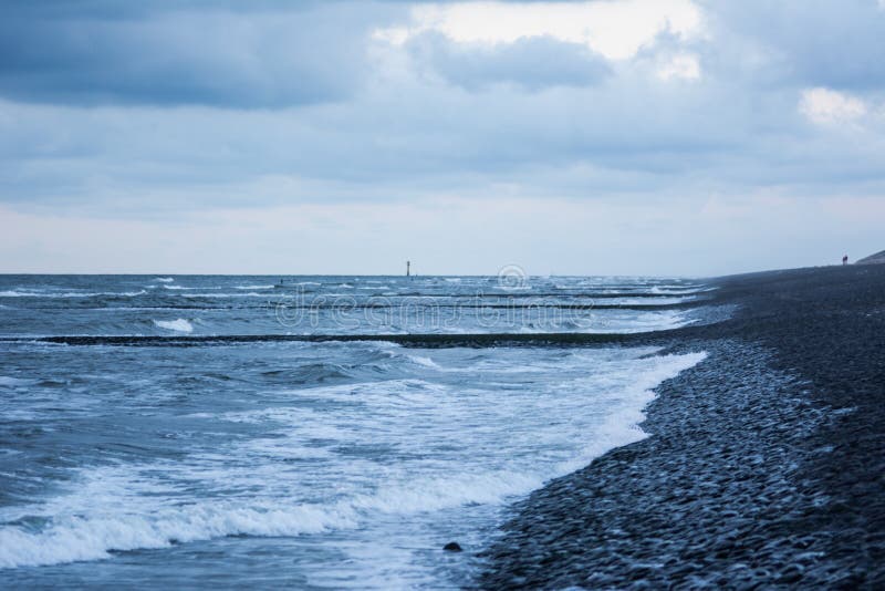 Sea meets the break water stock photo. Image of mussel - 33584346