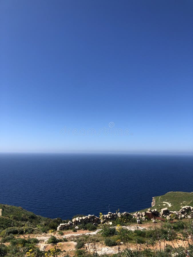 Sea meets cliffs stock photo. Image of natural, promontory - 141272778