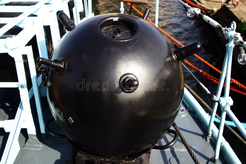 Sea naval mine stock image. Image of minefield, exploding - 9698171
