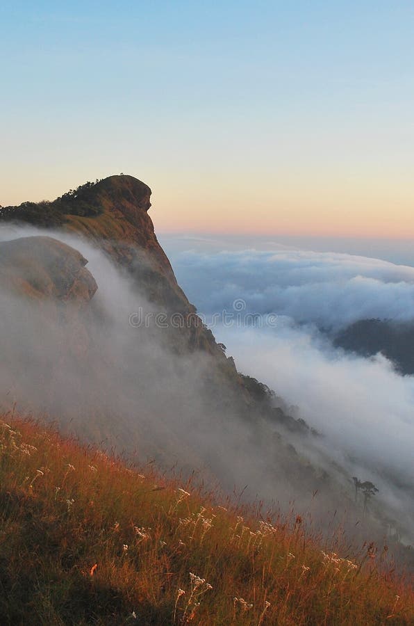 The Sea of Mist. stock image. Image of thai, walking - 37842101