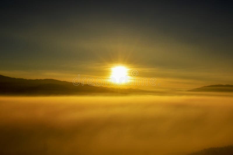 Sea mist stock image. Image of nature, light, morning - 135463361