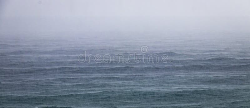 Sea Mist Over the Calm Water Surface Stock Image - Image of dramatic ...