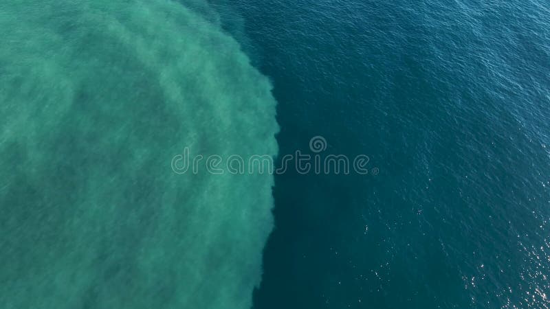 The Sea Mixes with the River, Forming Beautiful Patterns on the Surface ...