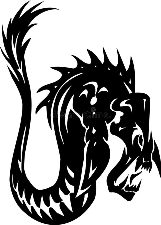 Sea Monster - Vector Illustration. Vinyl-ready. Stock Vector ...