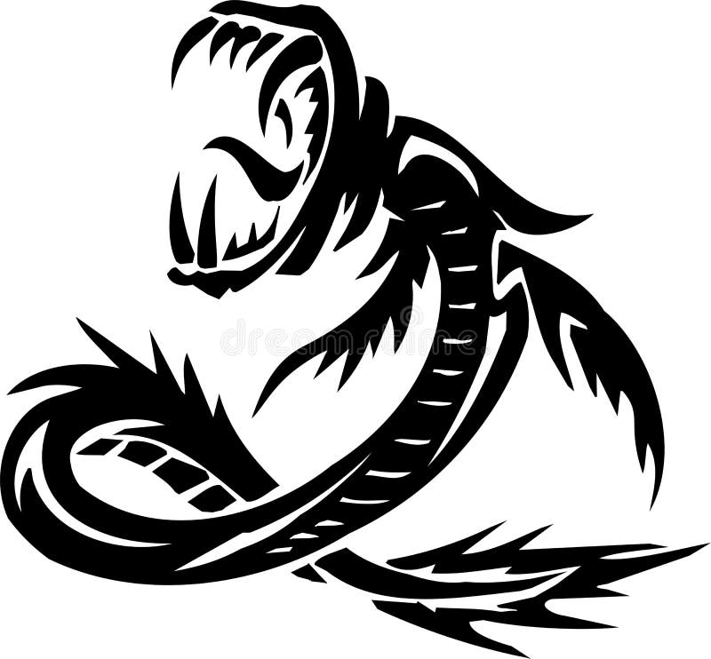 Sea Monster - Vector Illustration. Vinyl-ready. Stock Vector ...