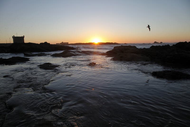 The sea in morocco stock photo. Image of travel, blue - 73228590