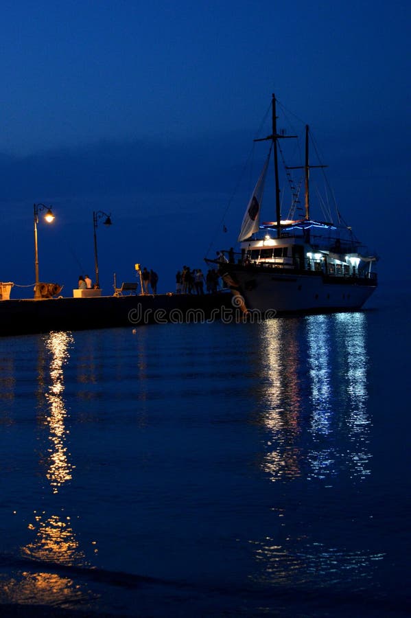 Sea, at night stock image. Image of beach, water, night - 118810779