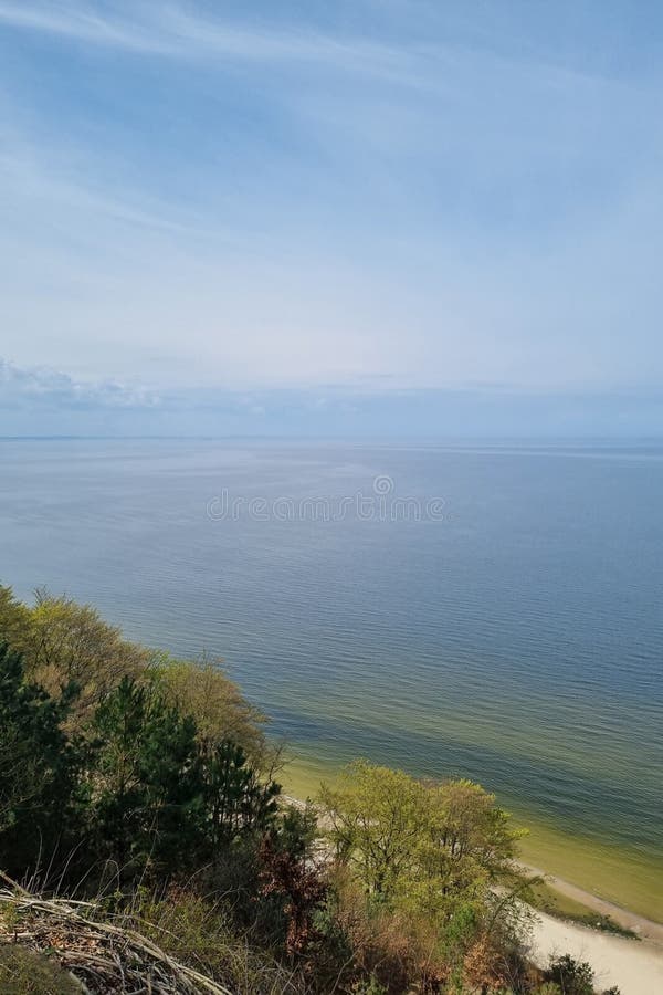 Sea or Ocean Background. View from a Height of the Water. Stock Photo ...