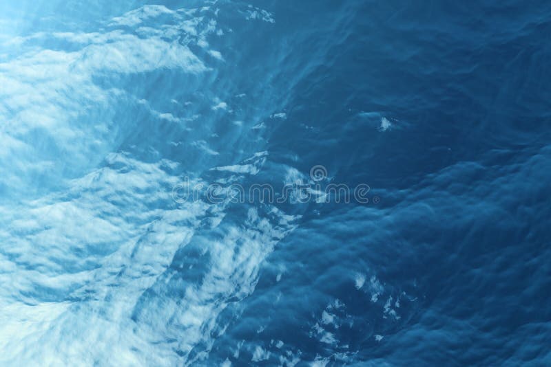 Sea, Ocean Surface Aerial View, Top View. 3d Rendering Stock ...