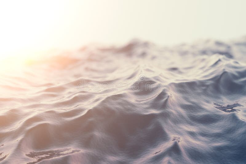 Sea, Ocean Wave Close-up Sunset, Low Angle View, Cross Processing ...