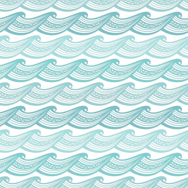 Sea Pattern stock vector. Illustration of vector, seamless - 44548396