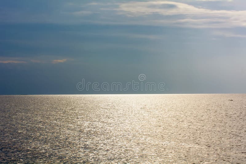 Sea Peacetime in the Evening Stock Photo - Image of nature, evening ...