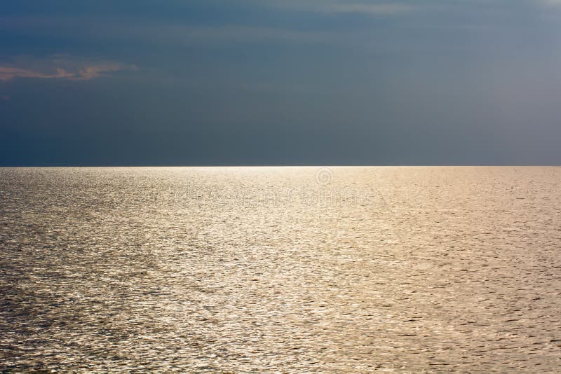 Sea Peacetime in the Evening Stock Photo - Image of deep, peaceful ...