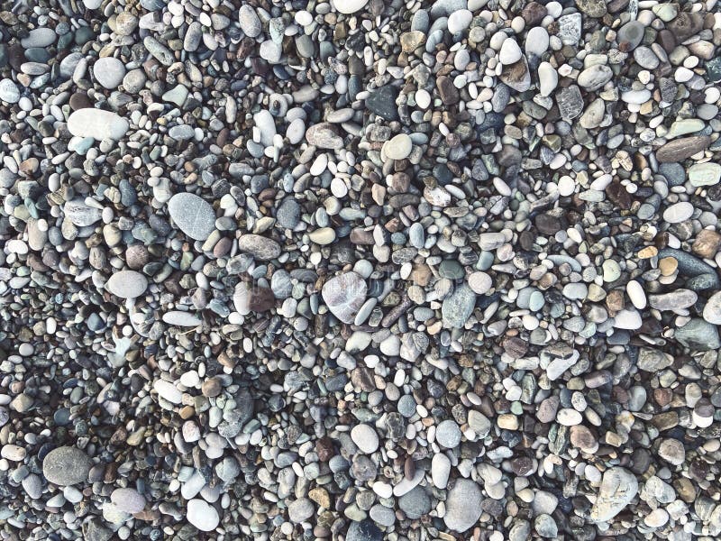 Sea Pebbles Background, Many Round Pebbles Texture Background. Pebble ...