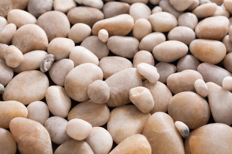 Natural Seashore Pebbles and Dark Slate Rock Stock Photo - Image of ...