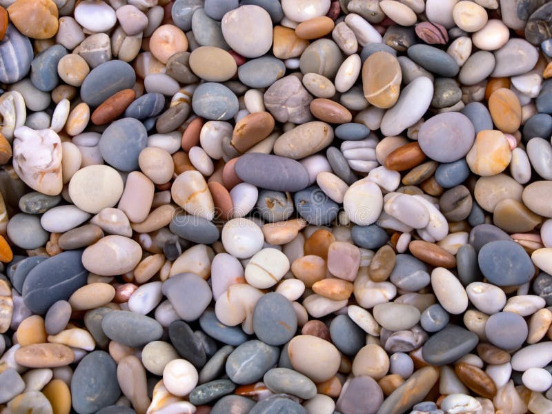 Sea pebbles on a beach stock illustration. Illustration of beach ...