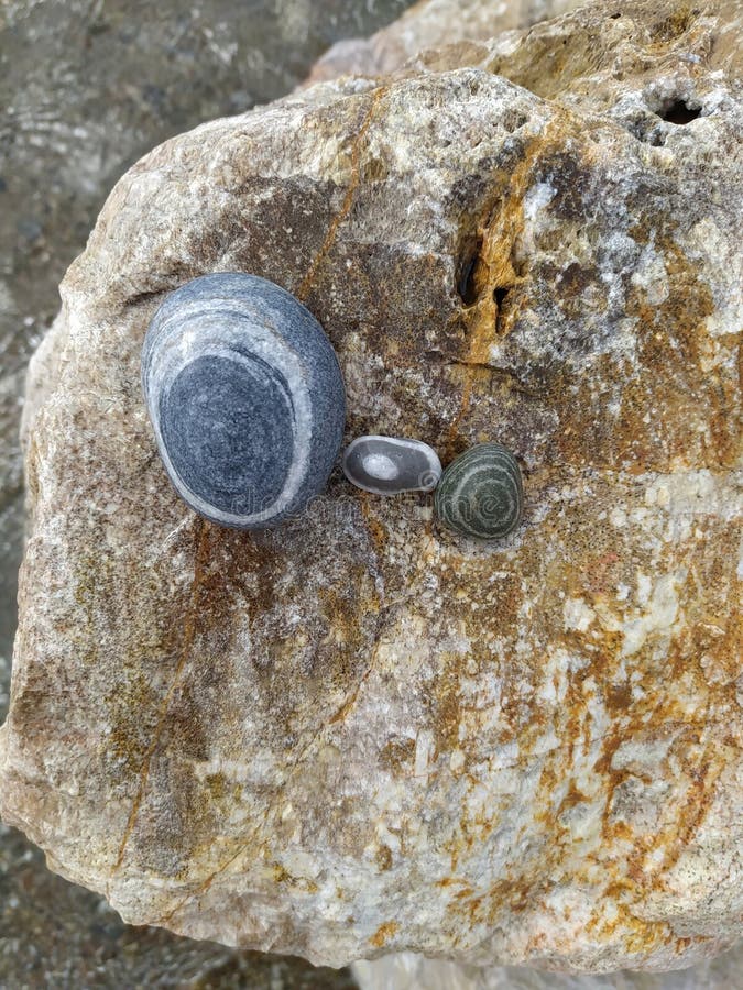 Sea Pebbles - Stones with Patterns Stock Photo - Image of stone ...