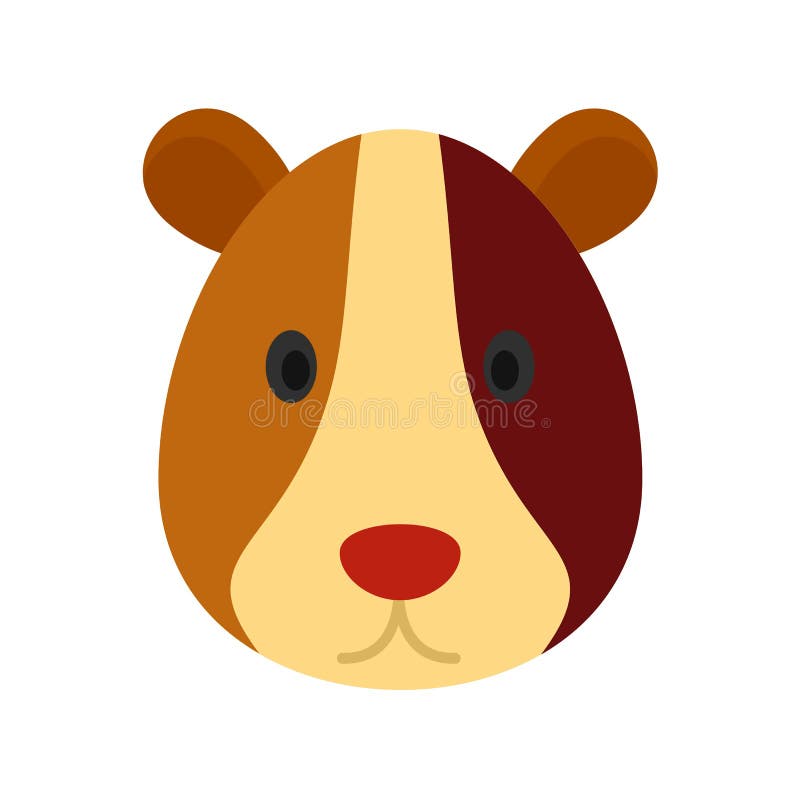 Sea pig icon, flat style stock vector. Illustration of profile - 158725434