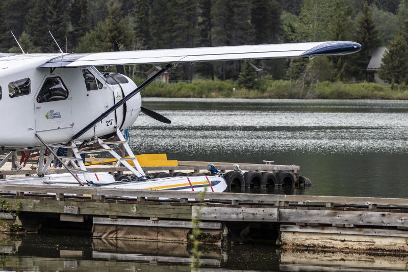 A Sea plane on a lake editorial stock image. Image of blue - 117271469