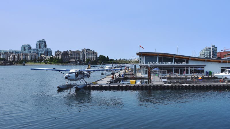 Sea Planes and the Seaplane Harbour in Victoria, Canada Editorial Photo ...