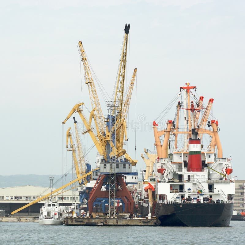 Constanta port shipyard editorial stock image. Image of logistic - 41333069