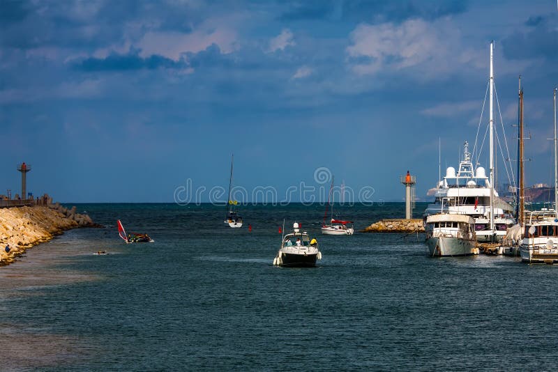Sea port stock photo. Image of harbor, small, jetty, summer - 30751572