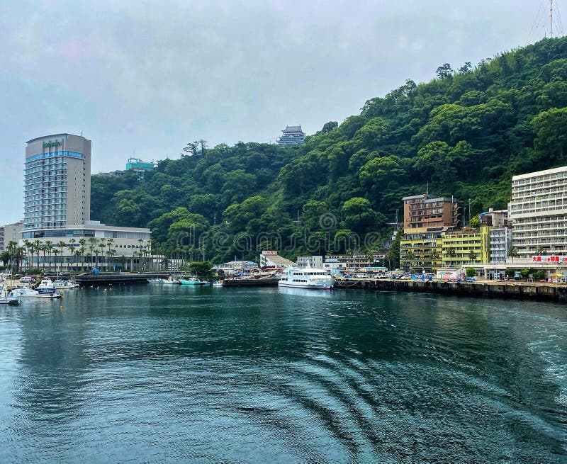 A sea port in Japan. stock photo. Image of port, coast - 207691648