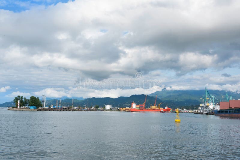 Sea Port. the Large Industrial Port Editorial Photo - Image of global ...