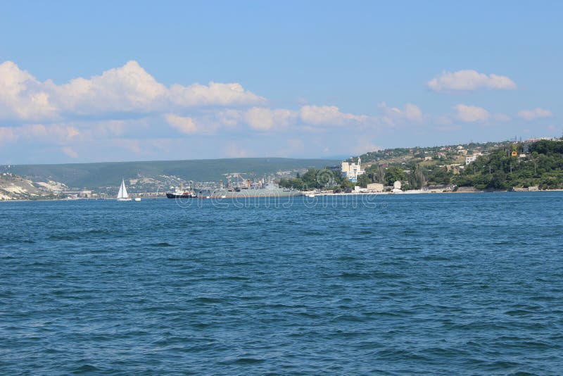 Sea port of Sevastopol stock photo. Image of harbour - 105338122