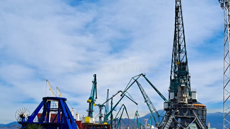 Sea Port ,ship Delivery Industry Stock Photo - Image of harbor ...