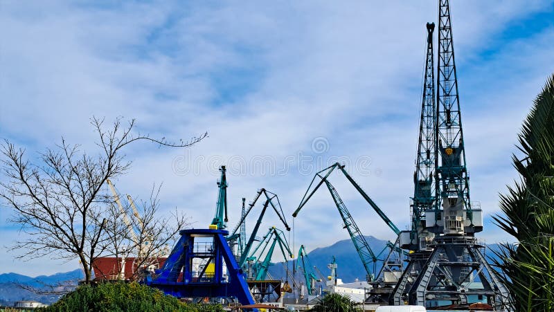 Sea Port ,ship Delivery Industry Stock Photo - Image of port, shipping ...
