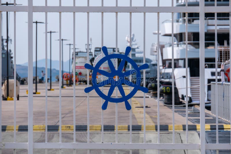 Sea port stock photo. Image of drive, steering, seaport - 200642982
