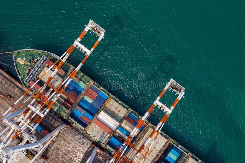 Sea Port and Shipping Cargo Containers Loading and Unloading Business ...