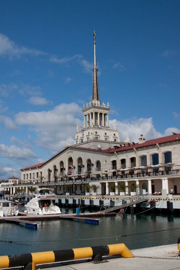 Sea port of Sochi editorial stock image. Image of olympics - 46182094