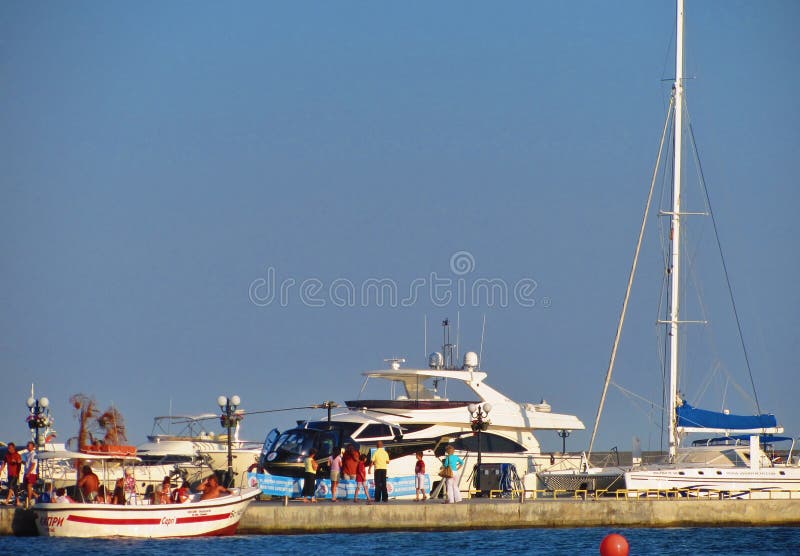 Sea port view editorial photo. Image of port, harbour - 135068166